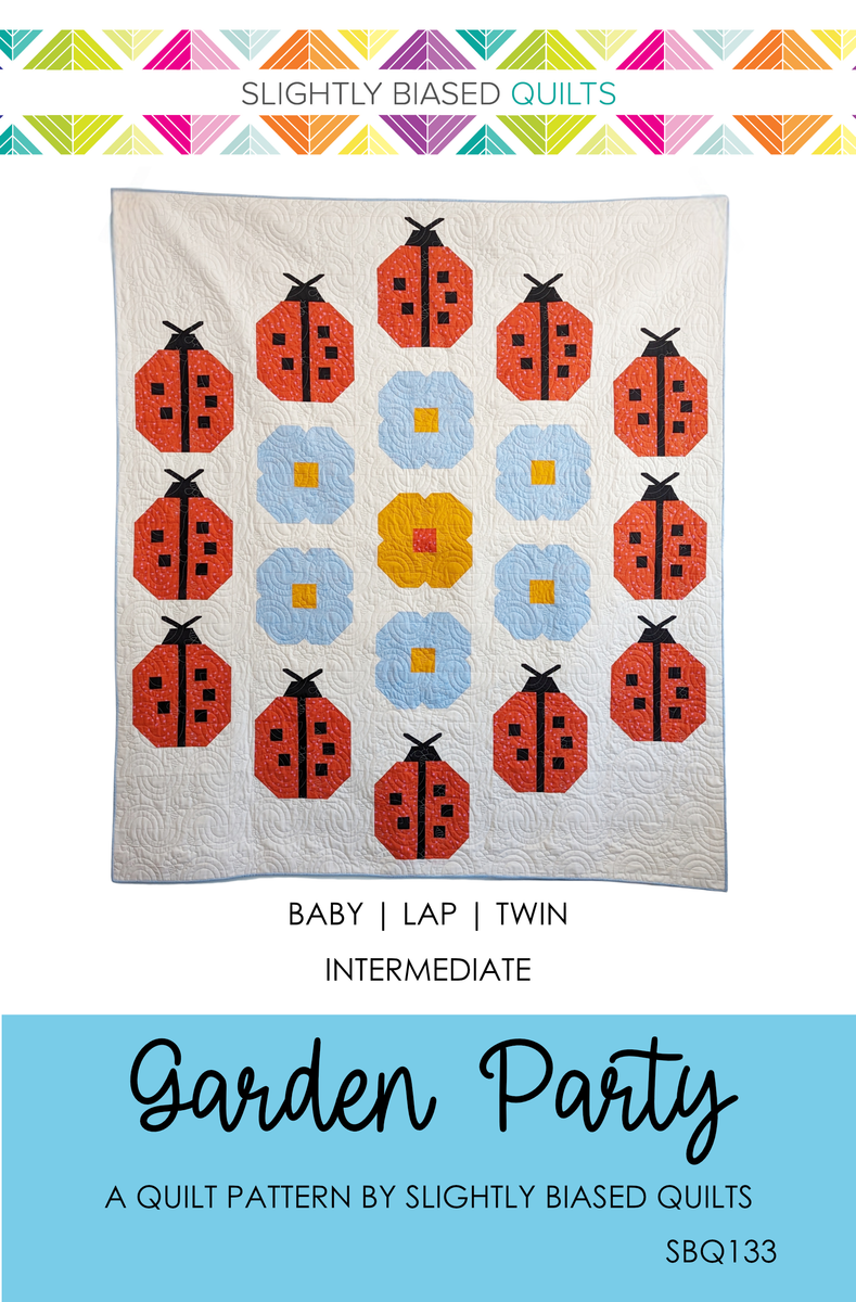 Garden Party PAPER Quilt Pattern – Slightly Biased Quilts