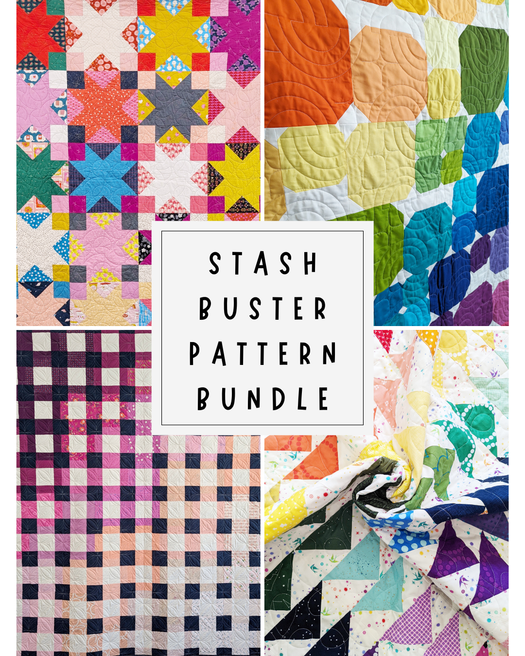 Stash Buster Pattern Bundle - Automatic Download – Slightly Biased Quilts