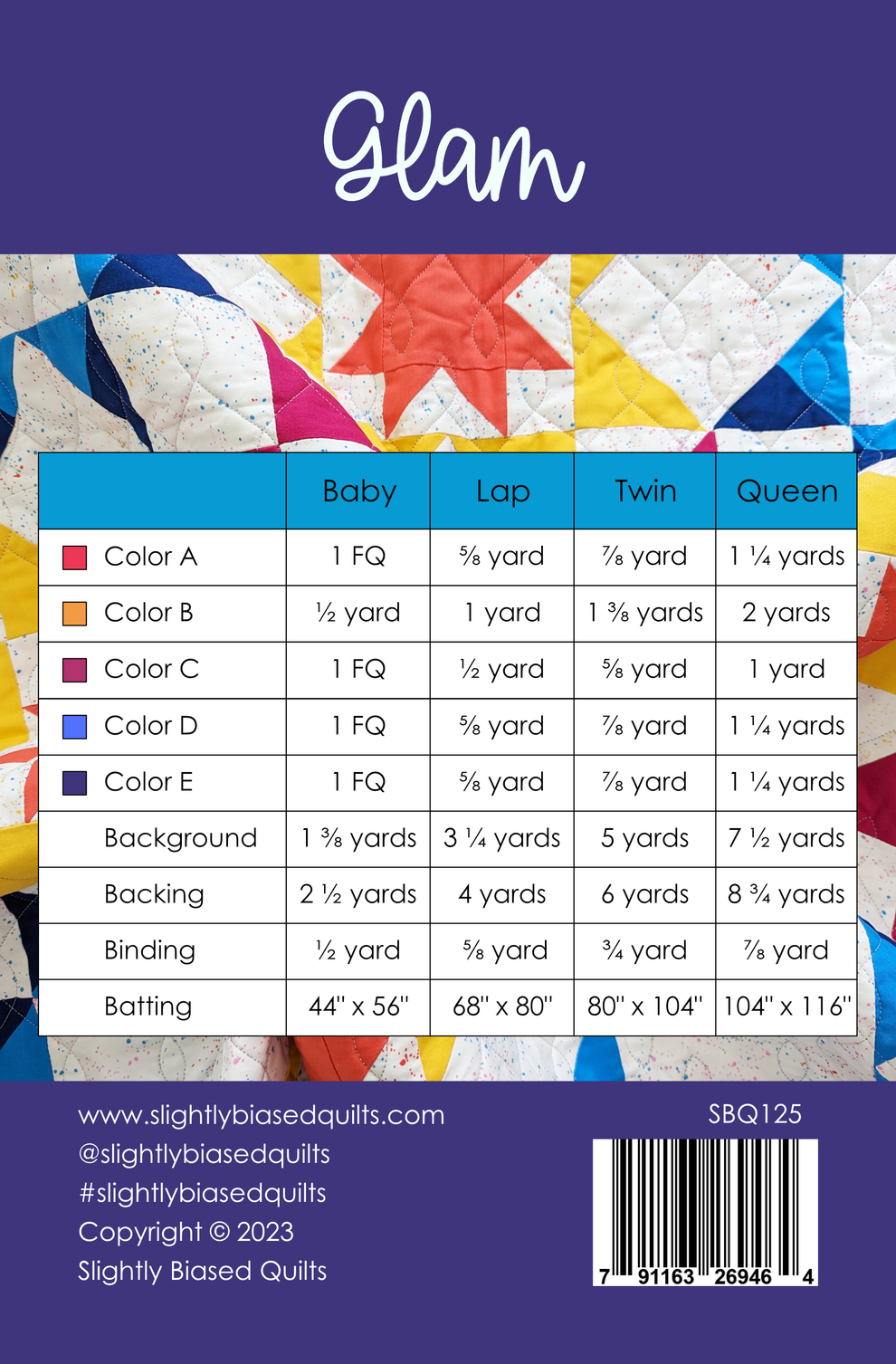 Glam PDF Quilt Pattern - Automatic Download – Slightly Biased Quilts