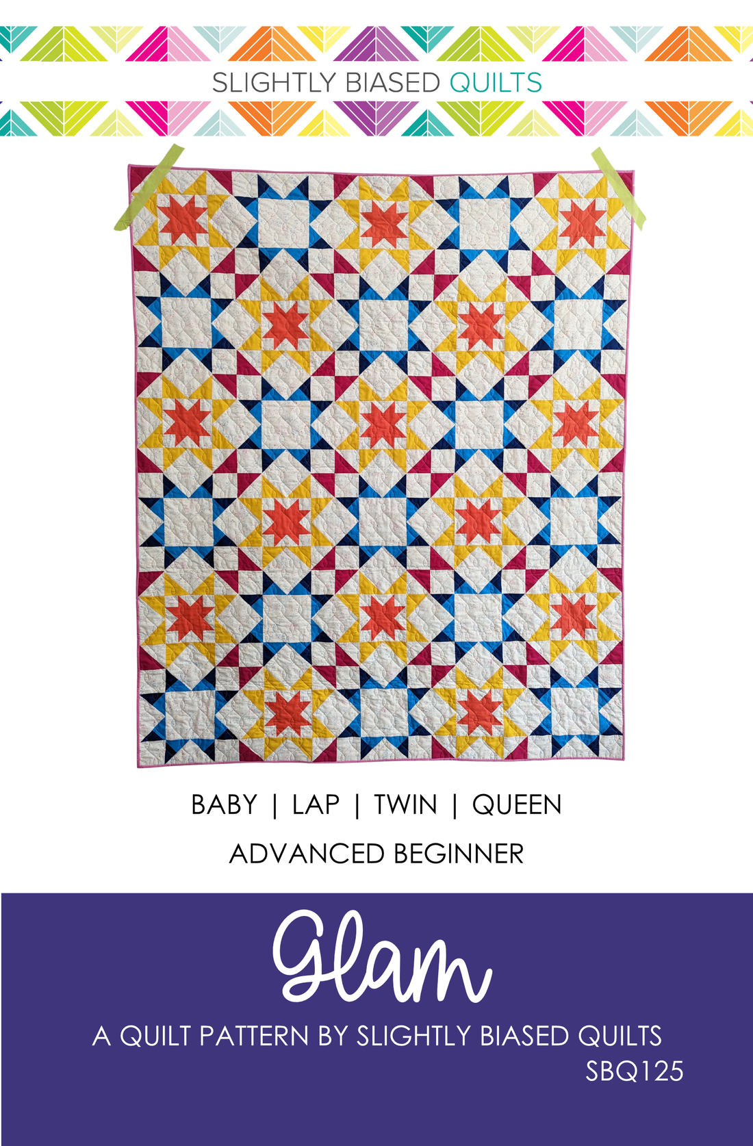 Glam PDF Quilt Pattern - Automatic Download – Slightly Biased Quilts