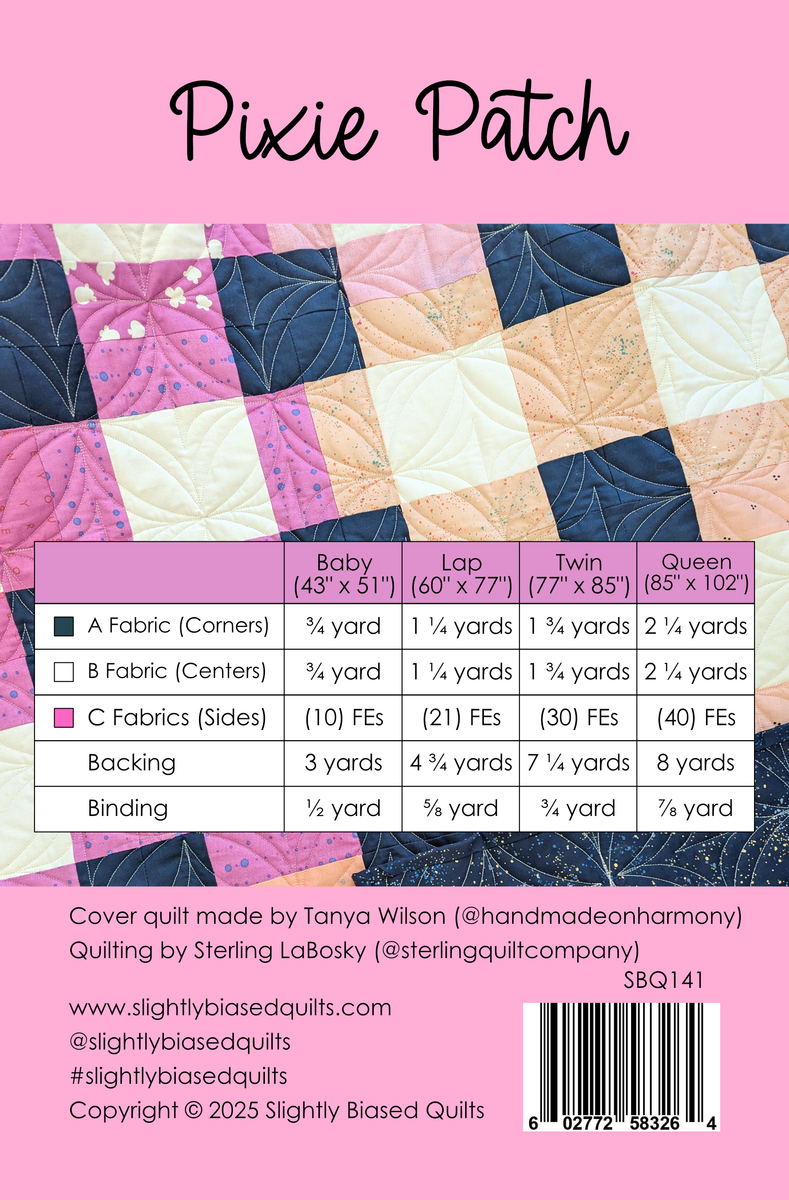 Pixie Patch PDF Quilt Pattern - Automatic Download – Slightly Biased Quilts